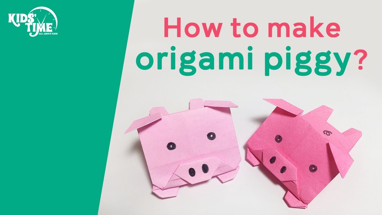 Origami Piggy Making Step-by-Step Craft Ideas- Si të bëjmë një derrkuc ...