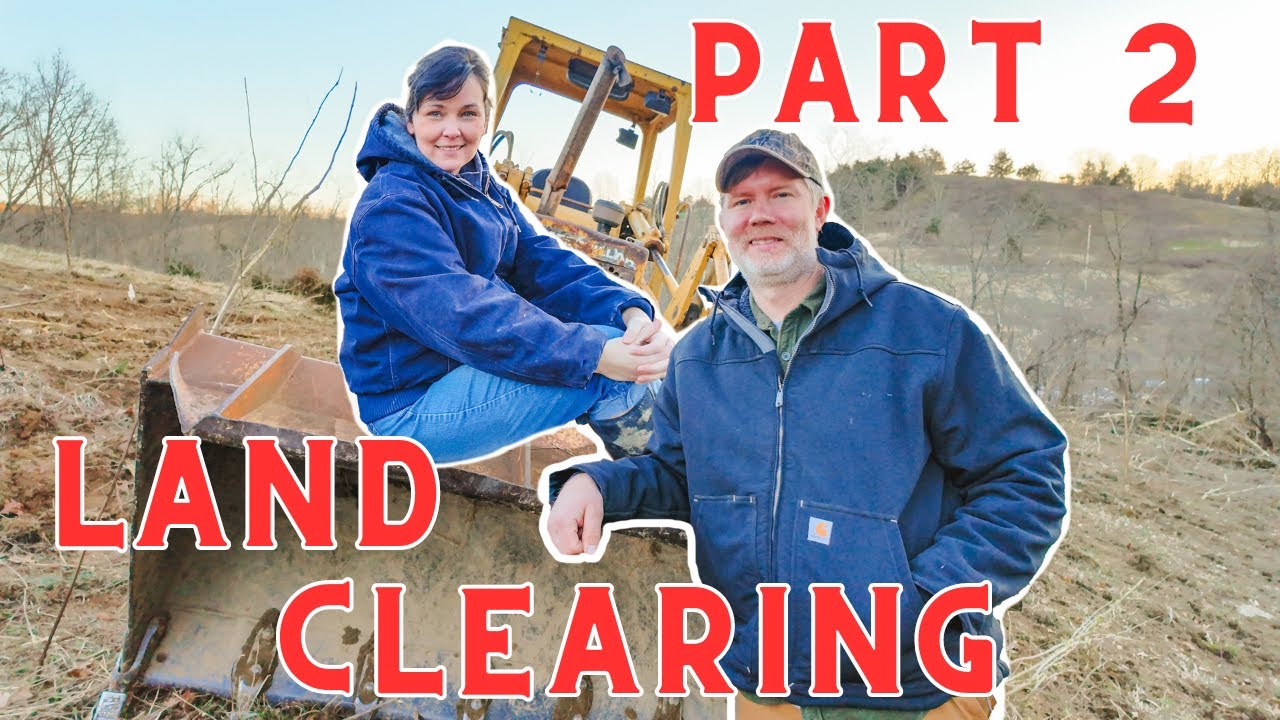 LAND CLEARING PART 2, BUILDING A HOMESTEAD, HAY FIELD, [PASTURE ...