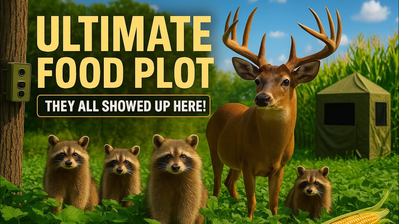 The ULTIMATE Food Plot Experiment 😳🌽 (Trail Cam Reveal!) | BackYard Bounti - YouTube
