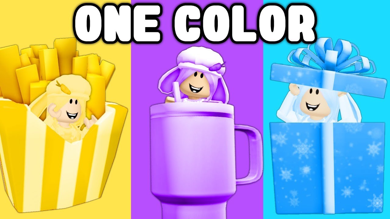 ONE COLOR Hide And Seek! (Roblox) - YouTube