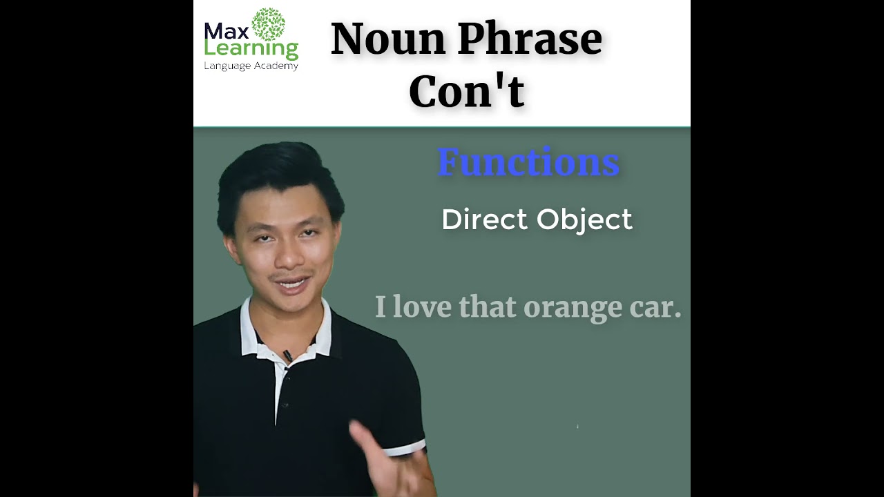 Functions Of Noun Phrase YouTube Functions Of Noun Phrase YouTube