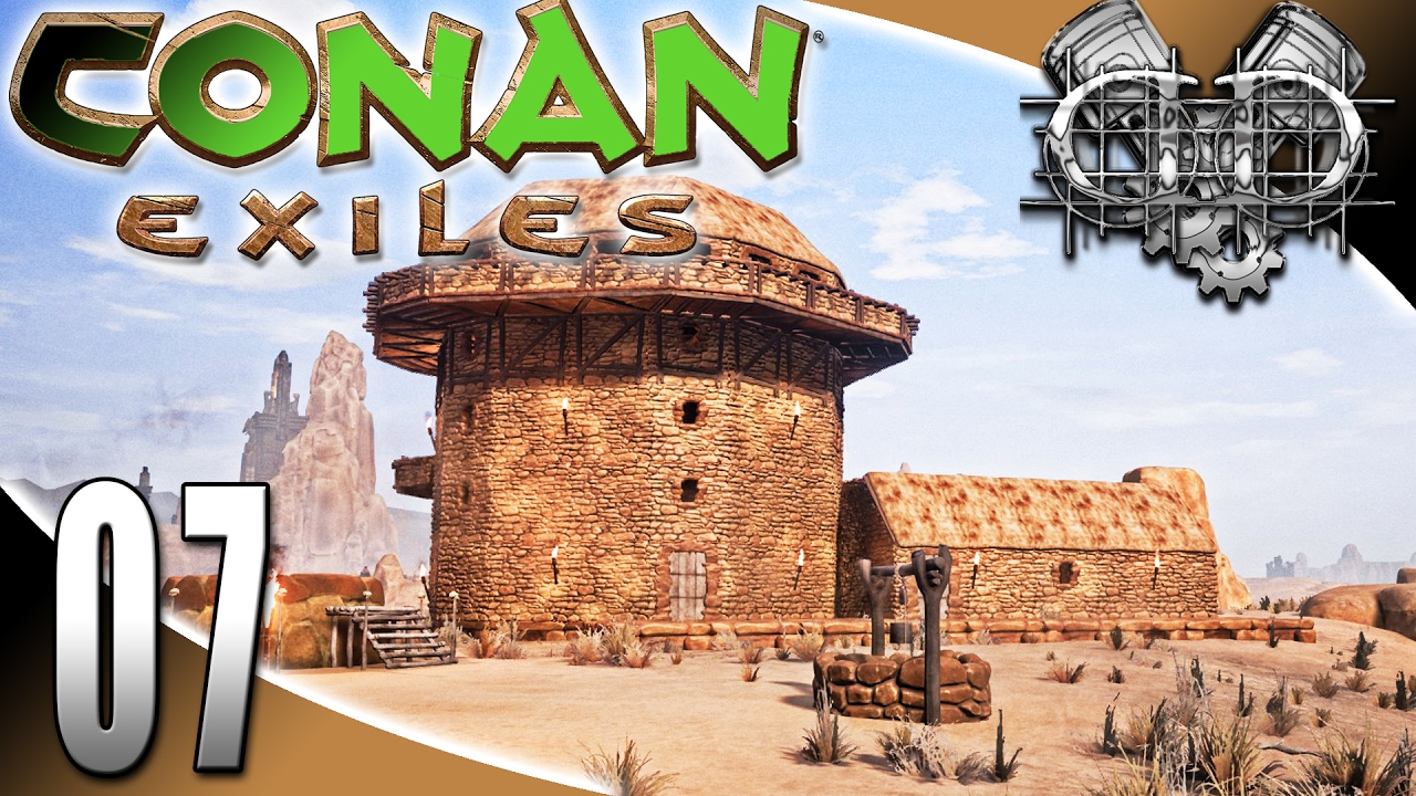 Conan Exiles Gameplay Ep7 Water Well Decorations Building The Town