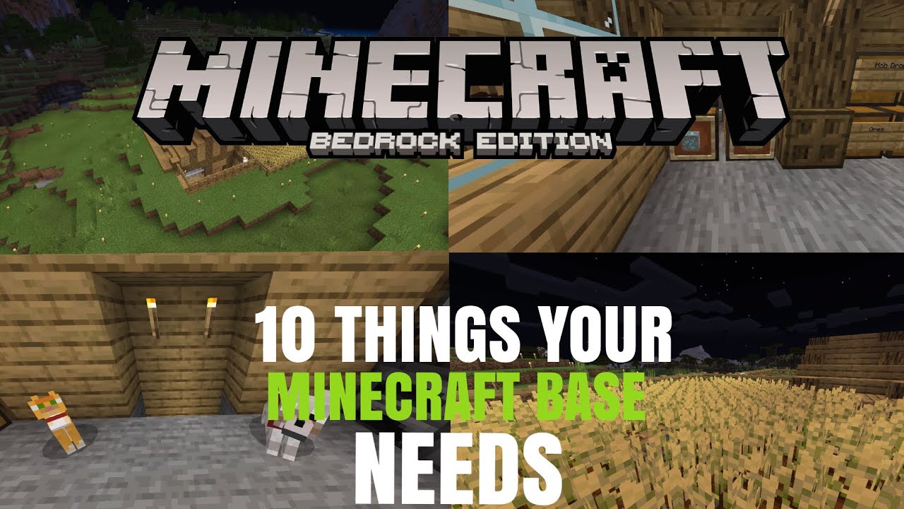 10 Things Your Minecraft Base NEEDS - YouTube