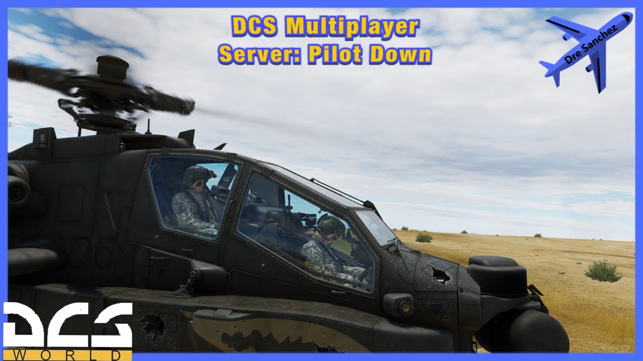 Search & Rescue: Pilot Down / DCS World Multiplayer Server / DCS World 2.8 / #apachehelicopter ...