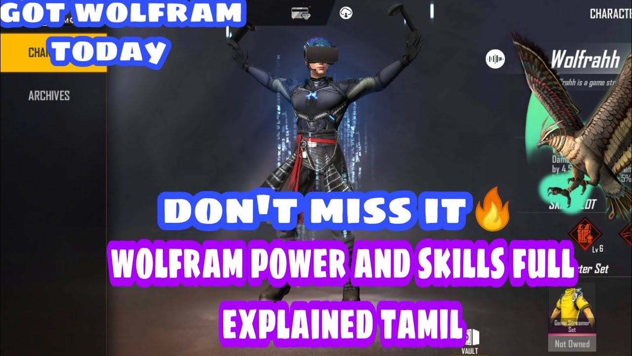 Free wolfram character power and skills explained | wolfram | Mr ...