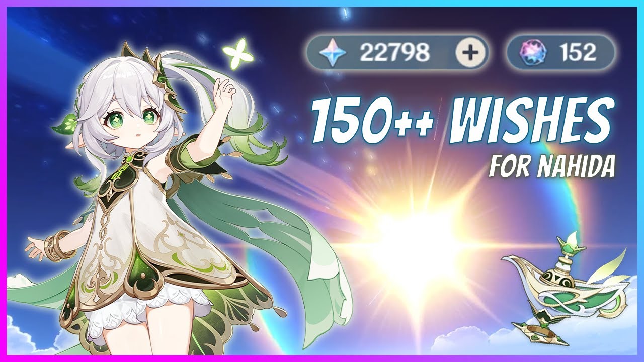 I Spent 150++ Wishes Just for Nahida | Genshin Impact 原神 - YouTube