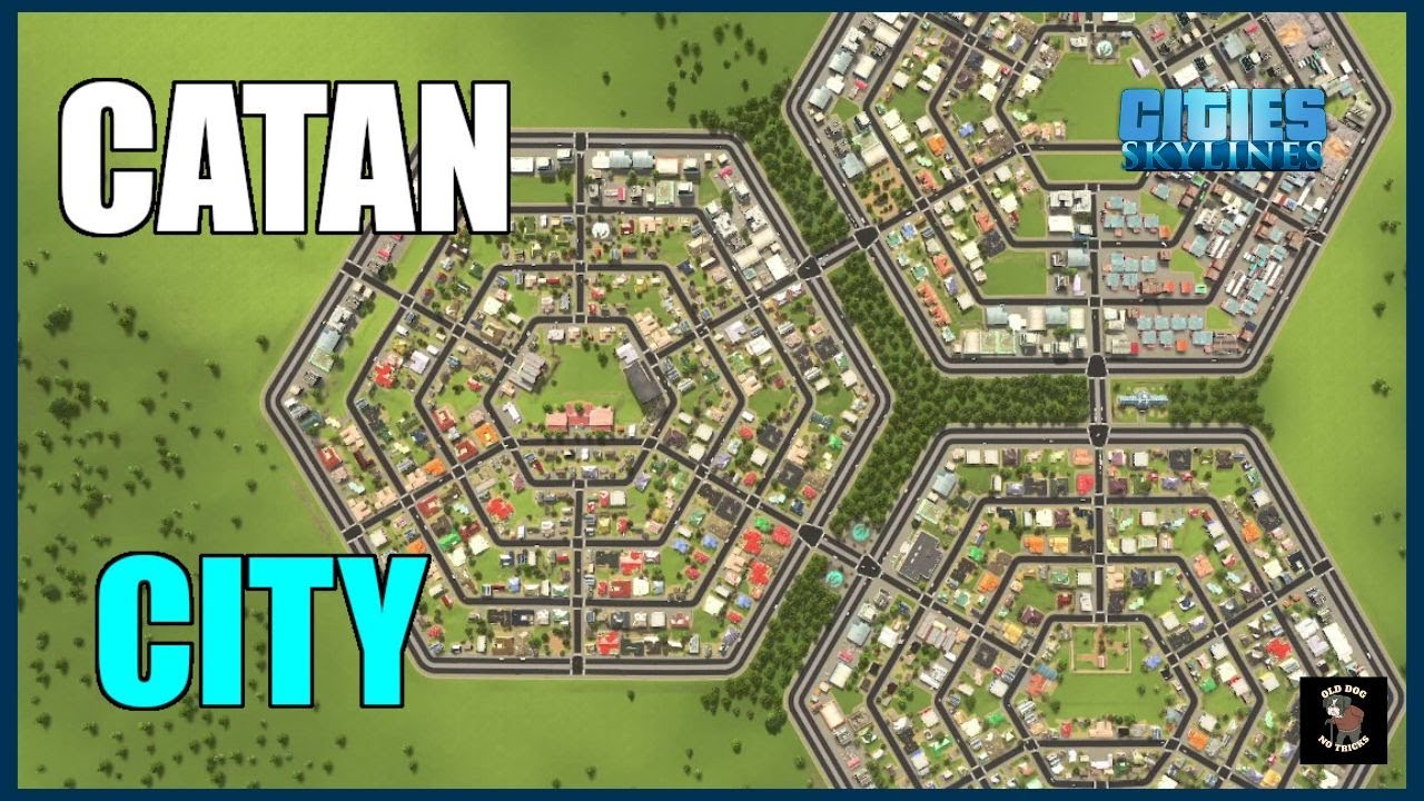 Settlers of Catan inspired city | Cities Skylines - YouTube