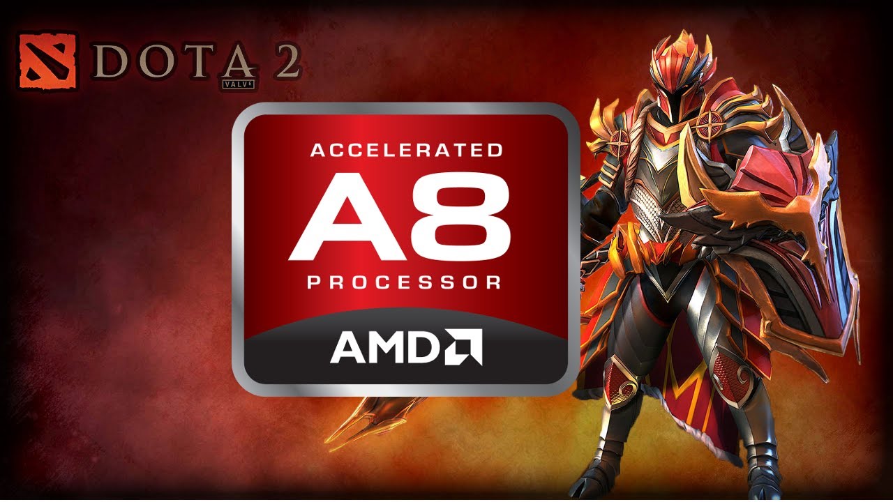 AMD A8-7100 \ Radeon R5 (Kaveri) \ Dota 2 @ 1366x768 low settings - YouTube