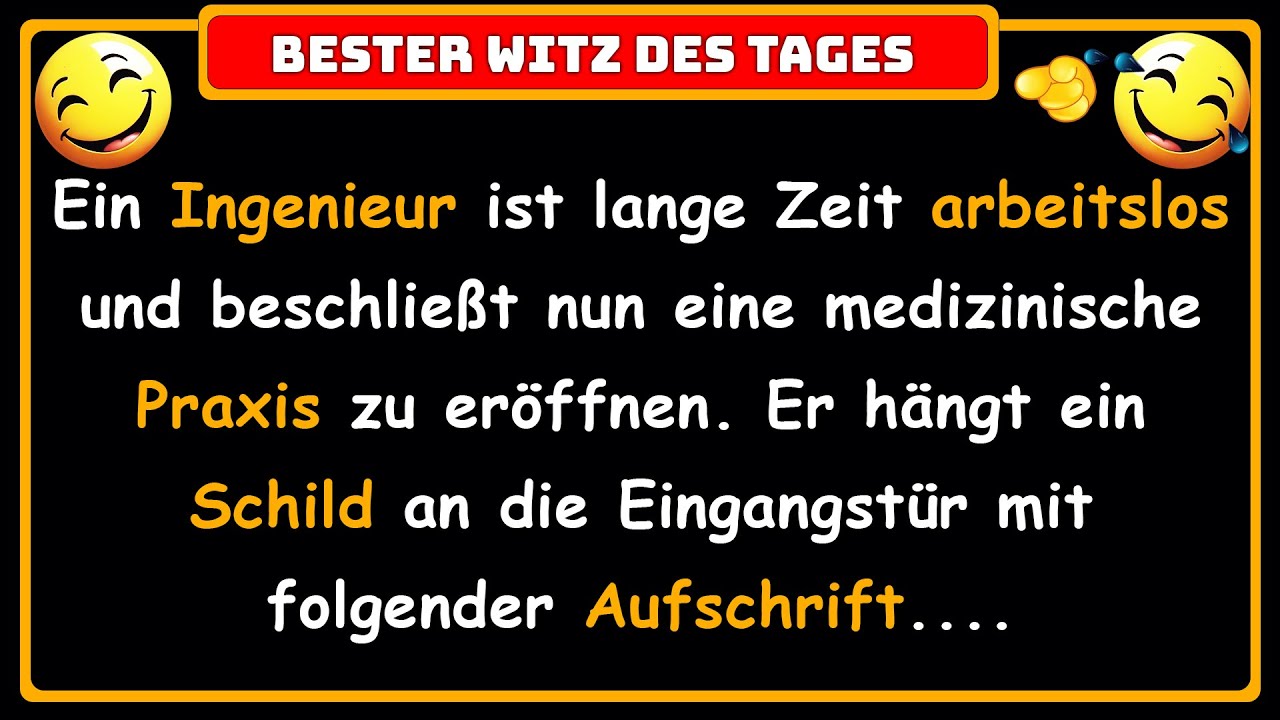 🤣 BESTER WITZ DES TAGES! - Der arbeitslose Ingenieur | Täglich Witzige ...
