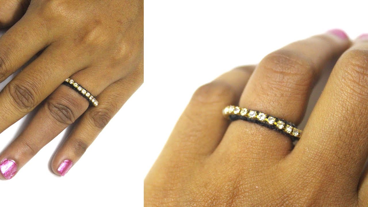 Silk Thread Rings Making For Fingers | Simple - YouTube