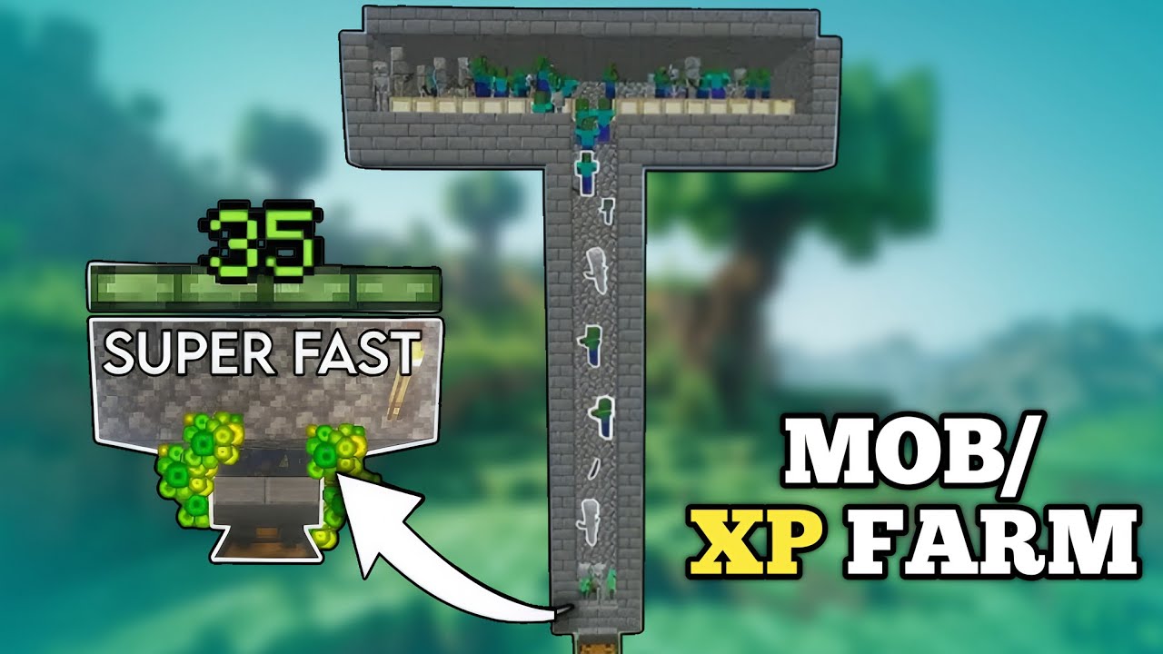 Minecraft: EASY MOB XP FARM TUTORIAL! 1.21 (Without Mob Spawner) - YouTube