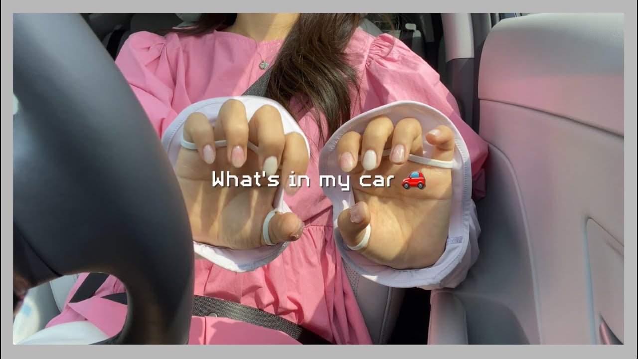 왓츠인마이카 코나 하이브리드 선물하기 좋은 자동차용품 추천 🚗 차키케이스 차량용테이블 운전장갑 소화기 식빵등 Diy 설치