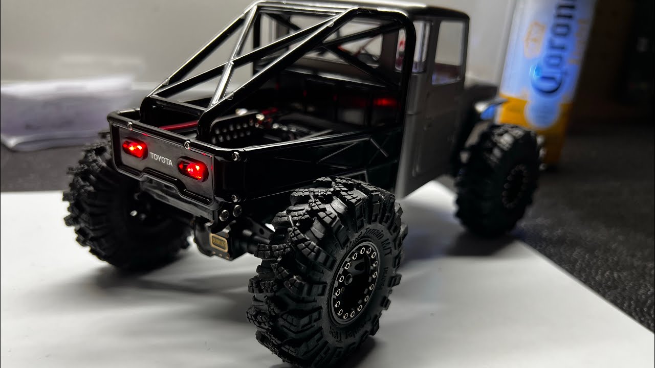 Traxxas trx4m / Injora IR40 / Toyota FJ build - YouTube