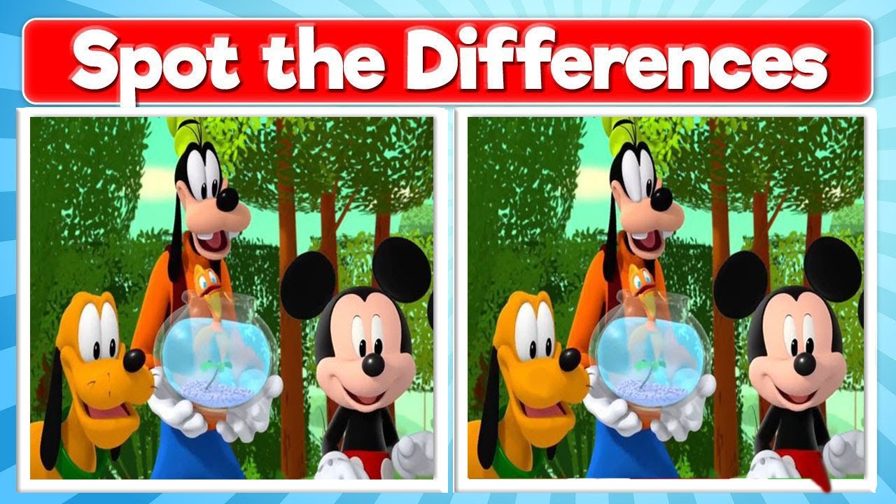 Spot the Differences Mickey Mouse Clubhouse The Adventure Space Part 2 ...