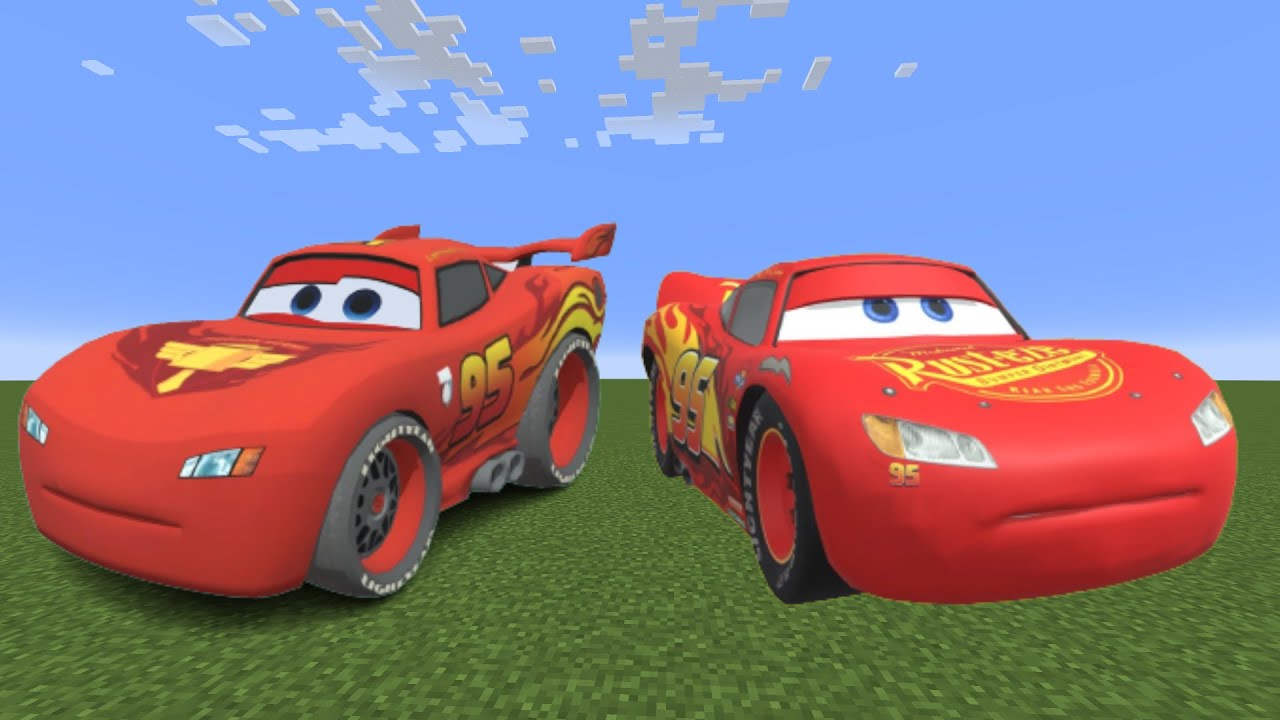 Lightning McQueen 3D Build in Minecraft! - YouTube