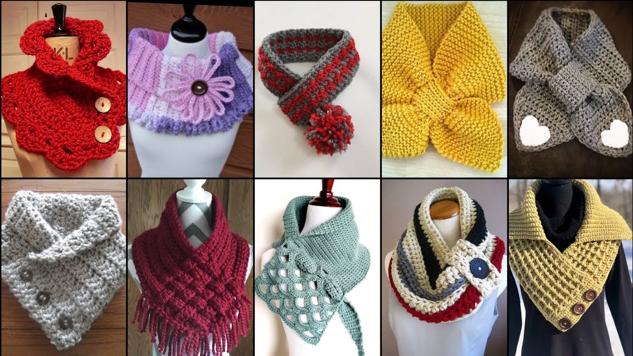 Amazing & gorgeous crochet neck warmer designs - YouTube