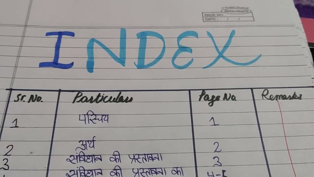 How To Make B Ed Assignment File Hpu Index First Page