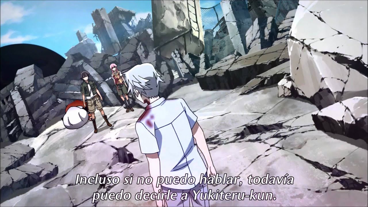 mirai nikki - la muerte de akise sin censura - YouTube