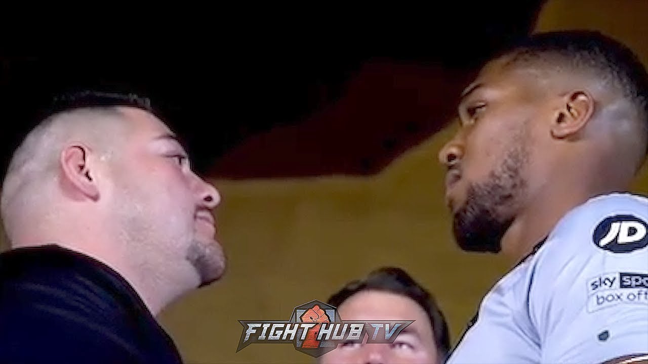 ANTHONY JOSHUA FINALLY COMES FACE TO FACE WITH ANDY RUIZ JR AFTER KO ...