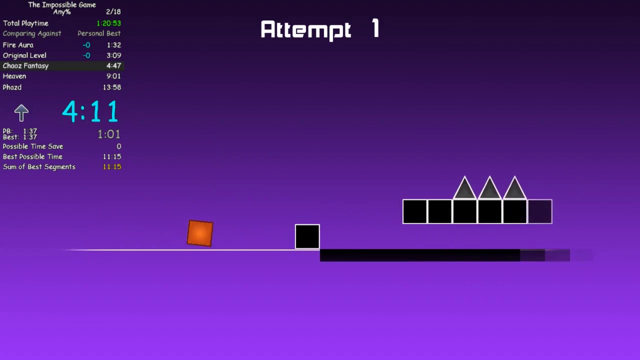 The Impossible Game "Any%" speedrun in 7:58 [Former WR] - YouTube