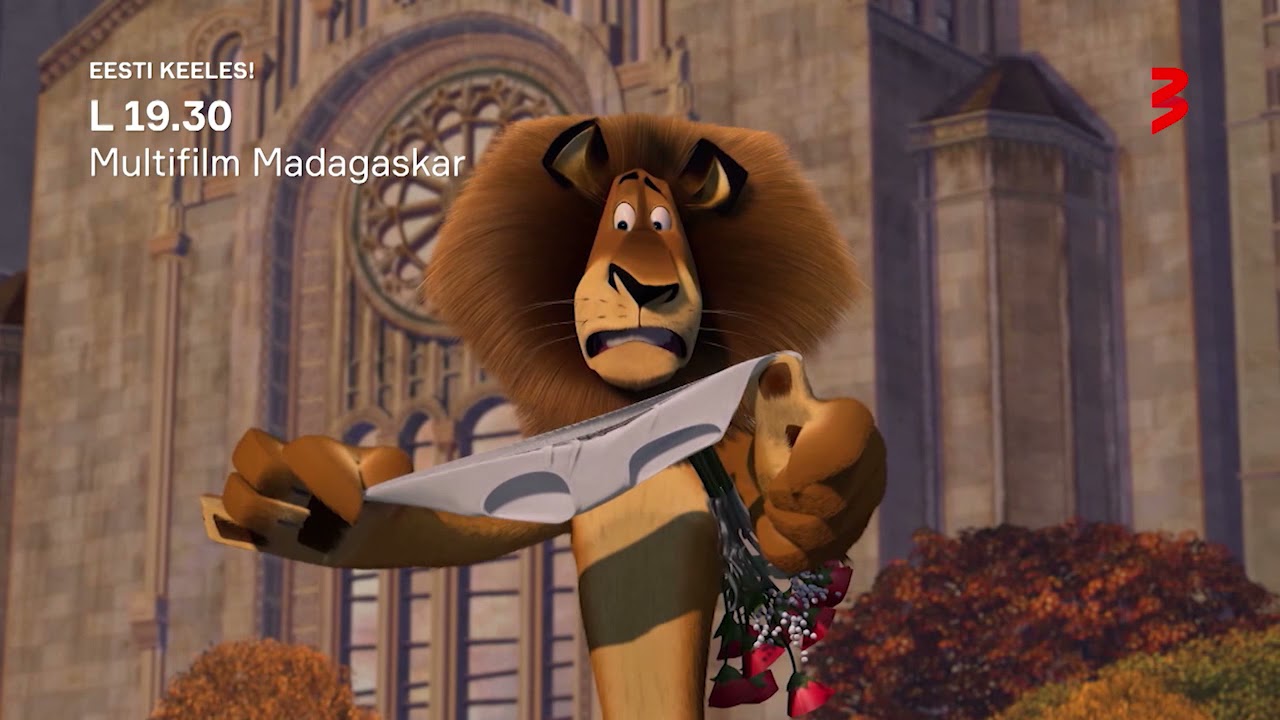 Animafilm "Madagaskar" L 19.30 TV3s! EESTI KEELES! - YouTube