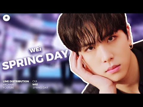 WEi (위아이) - Spring Day (Cover) | Line Distribution (Color Coded)