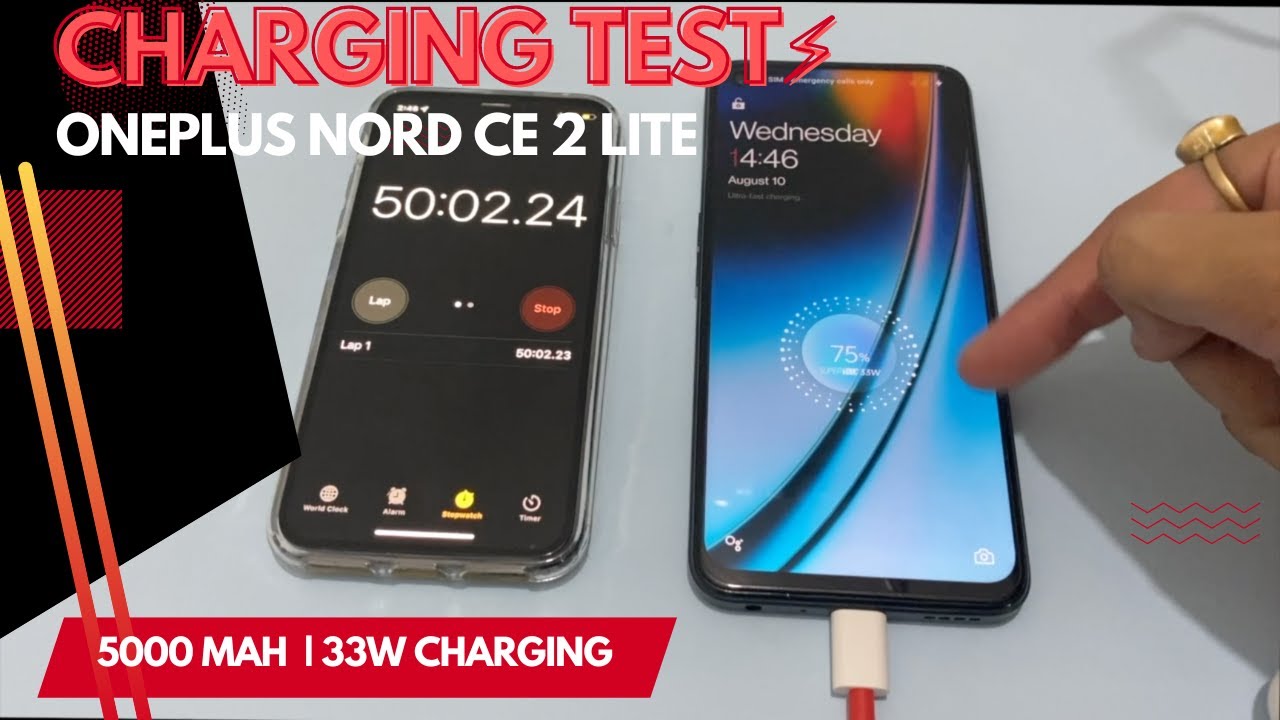 OnePlus Nord CE 2 Lite Charging Test ⚡️| 33W SuperVOOC Charger ...