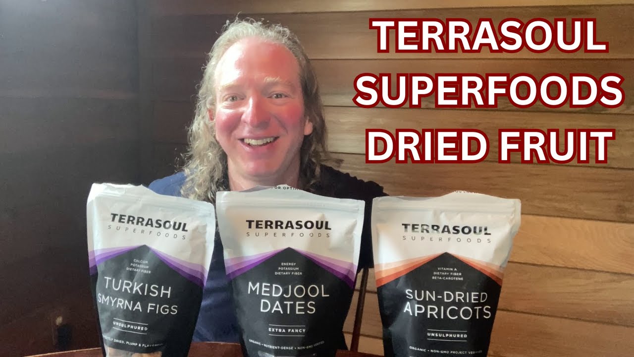 Terrasoul Superfoods Organic Figs, Medjool Dates, and Apricots - YouTube