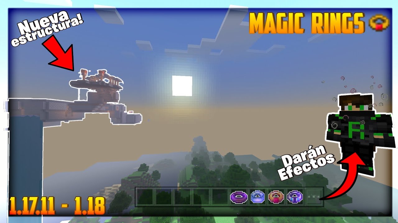 Addon de Anillos Mágicos 💍 | Magic Rings Addon | Addons para Minecraft Bedrock 1.17 - 1.18 - YouTube