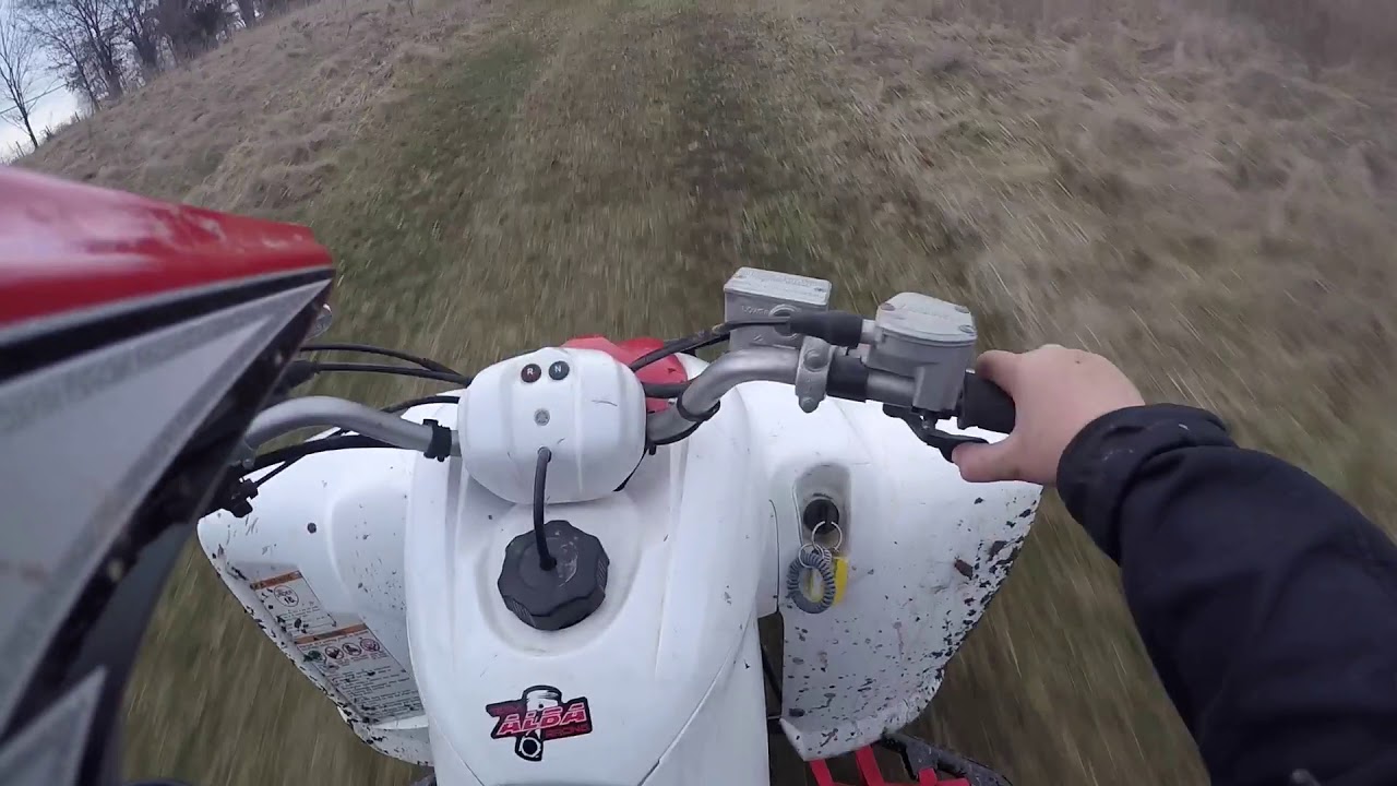 Yamaha Raptor wide open pt:2 (I crashed) - YouTube