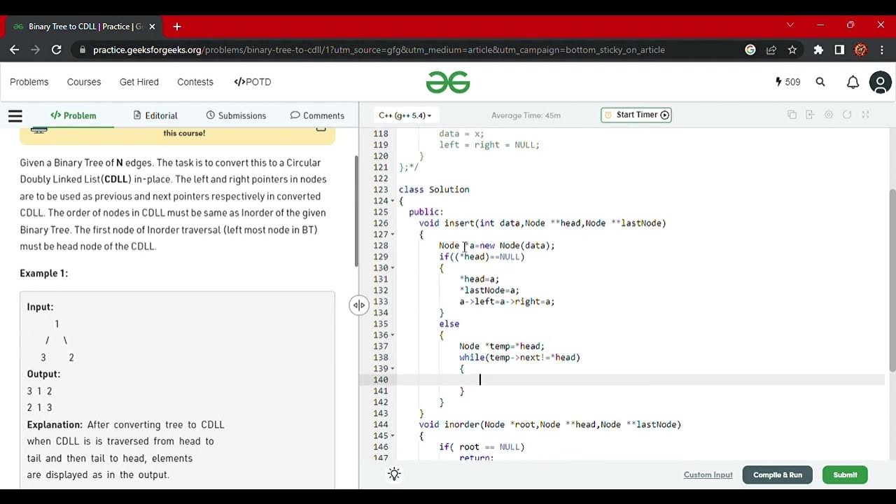Binary Tree to CDLL Practice - YouTube