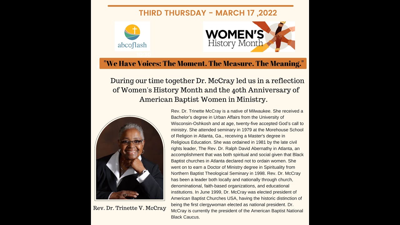 "We Have Voices: The Moment. The Measure. The Meaning." - Rev. Dr ...