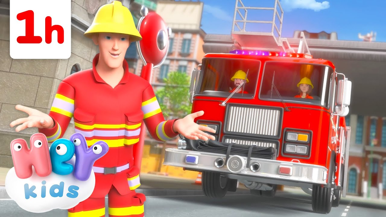 Le camion de pompier 🚒 | Chansons pour Enfants | HeyKids en Français ...