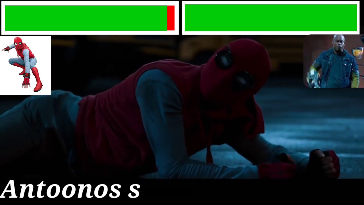 Spider-Man Vs Shocker With Health Bars HD (Spiderman Homecoming) - YouTube