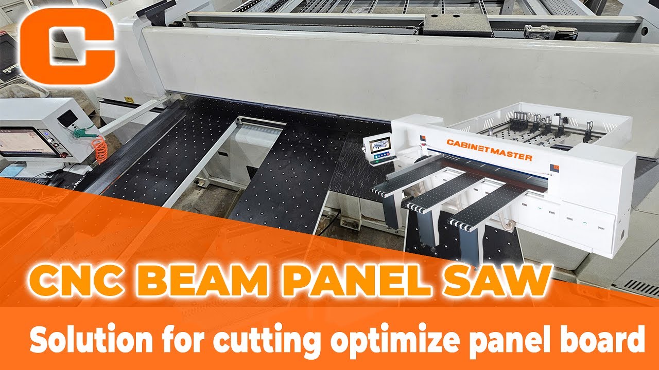 CNC Beam Panel Saw Machine Cutting optimize SMART 330 | Cabinetmaster ...