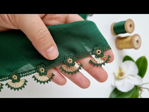 60/Herkesin merakla beklediği en trend fıstık motifli tığ oyası ✨| Puff Stitch Crochet Lace Tutorial
