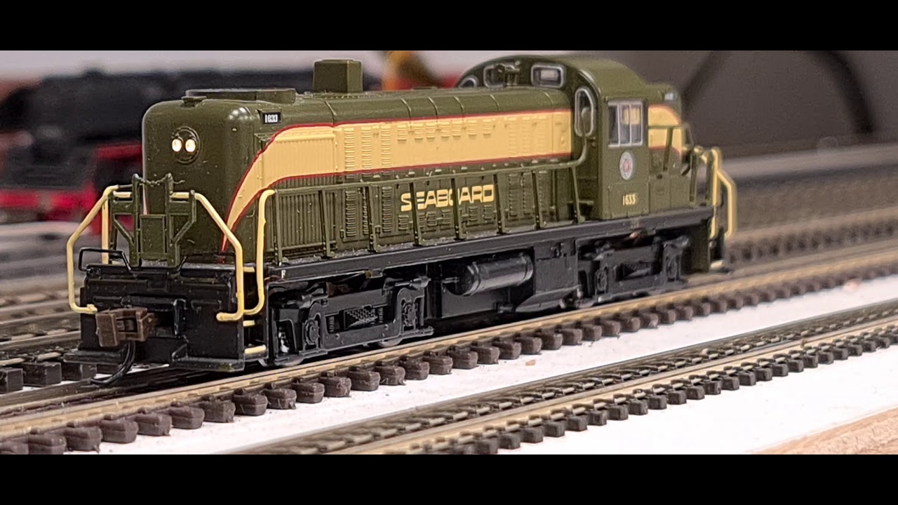Seaboard in scale N, with DCC Sound - YouTube