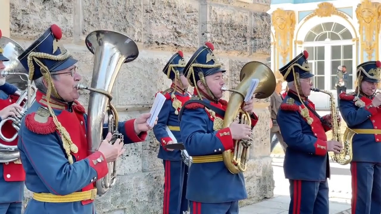 KATYUSHA by Brass Band Playing in Iconic Catherine Palace - YouTube