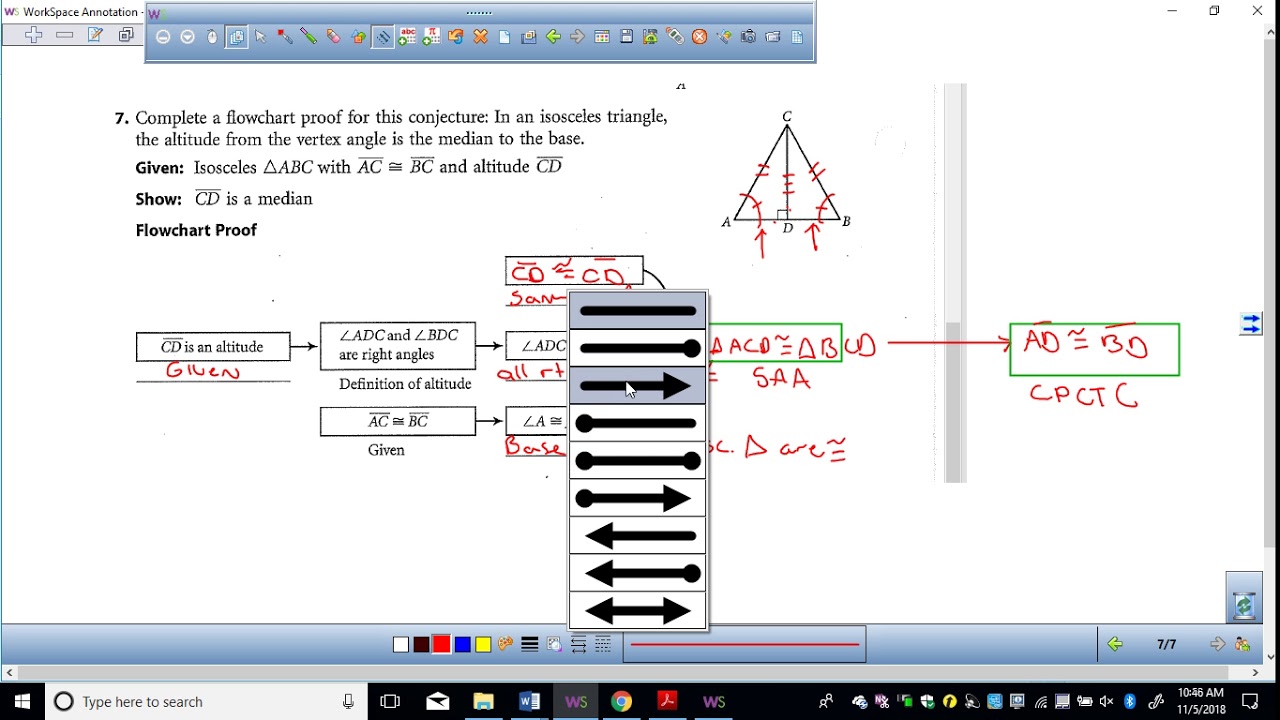 4 8 proving isosc tri Conjectures - YouTube