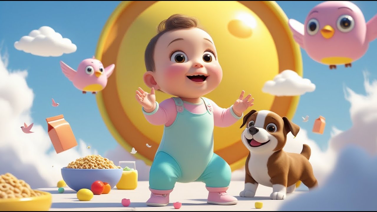 Canción de Buenos Días | Good Morning Song for Kids | Nursery Rhymes ...