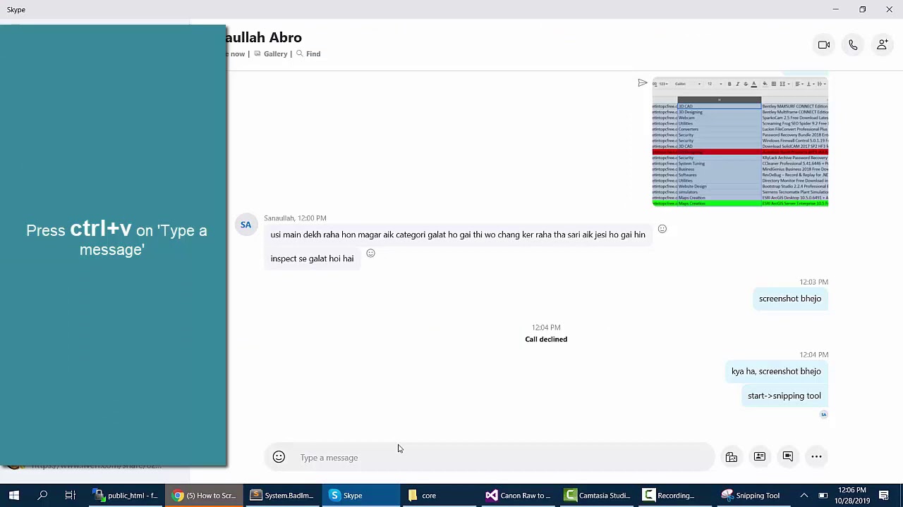 Share screenshot on skype win7 - win10 - YouTube
