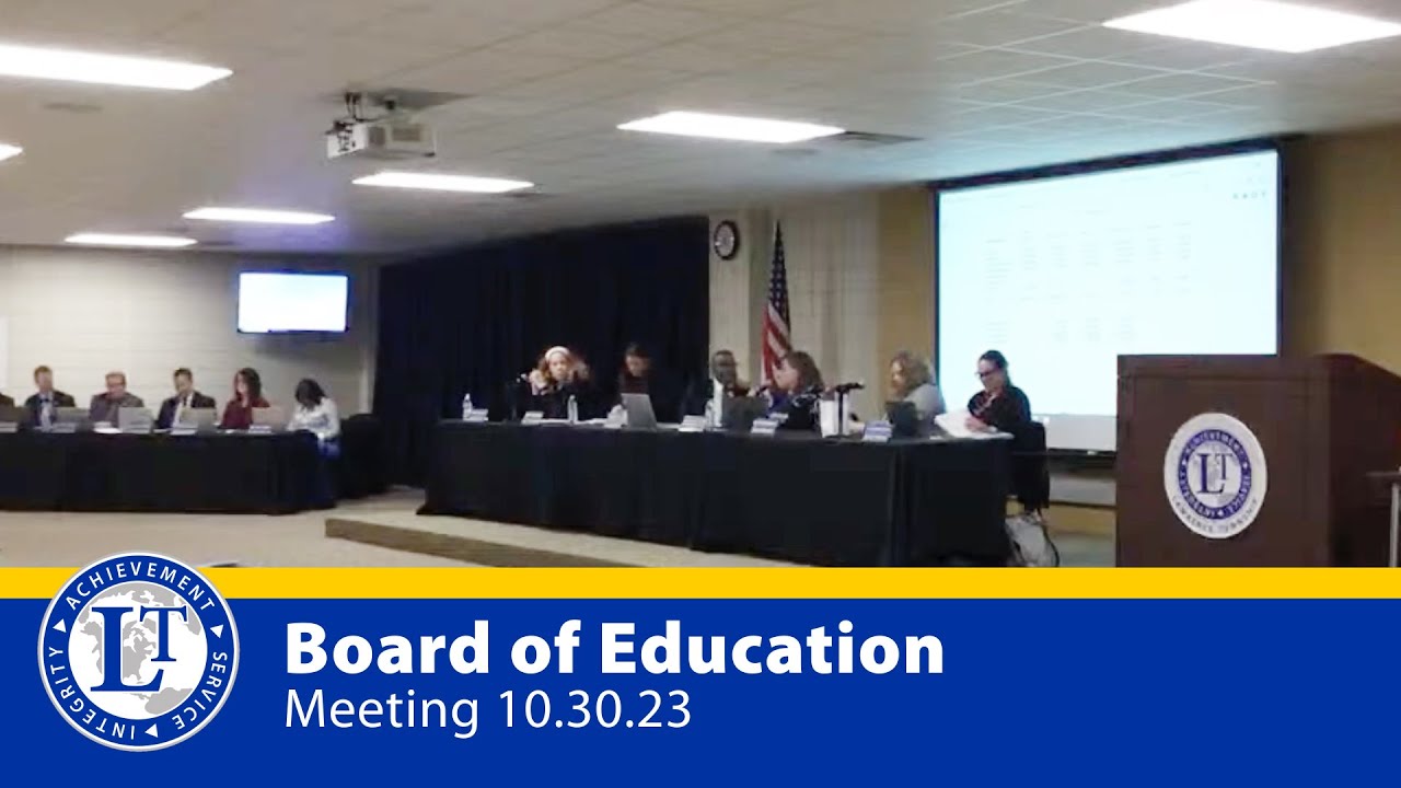 MSDLT Board of Education Board Meeting 10/30/23 - YouTube