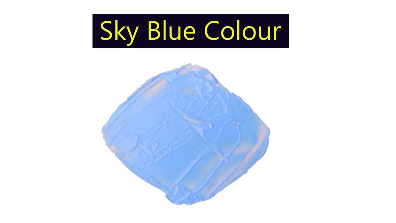 Sky Blue Colour - How To Make Sky Blue Colour - Satisfying Video - YouTube