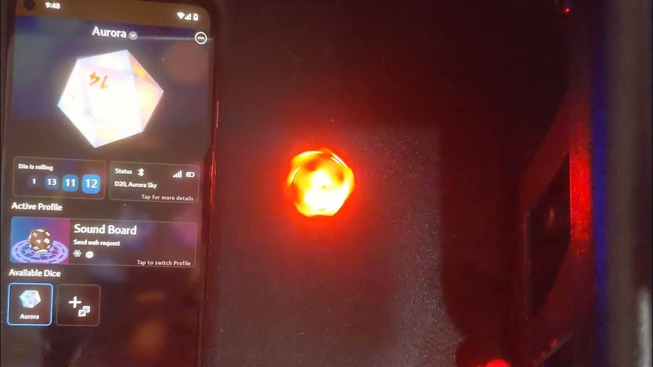 Pixels Dice Sound Board Demo Hosted on Android Phone - YouTube