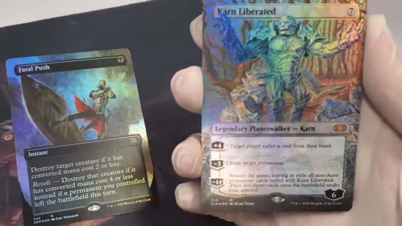 4 DOUBLE MASTERS VIP SPONSORED PACK OPENINGS. KARN, SWORD, MOX!! MTG ...