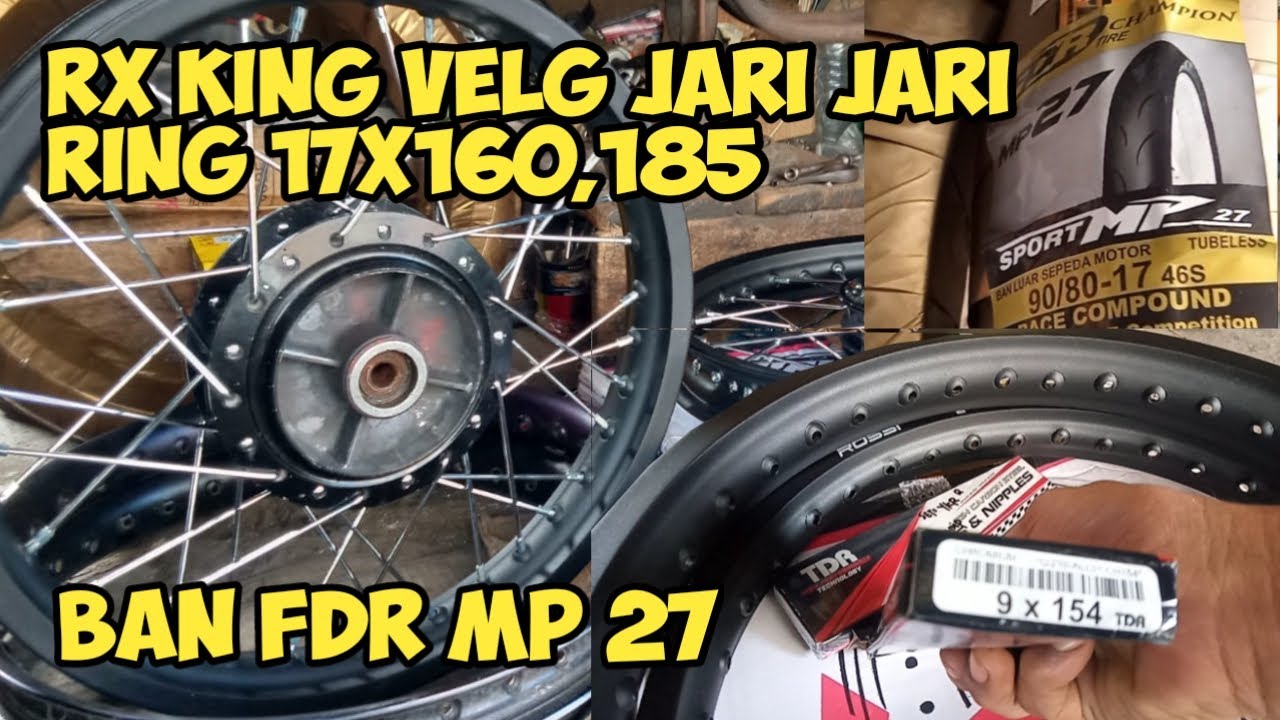 Ukuran jari jari Rx King ring 17 || Velg Rossi || FDR MP27 90/80-17# ...