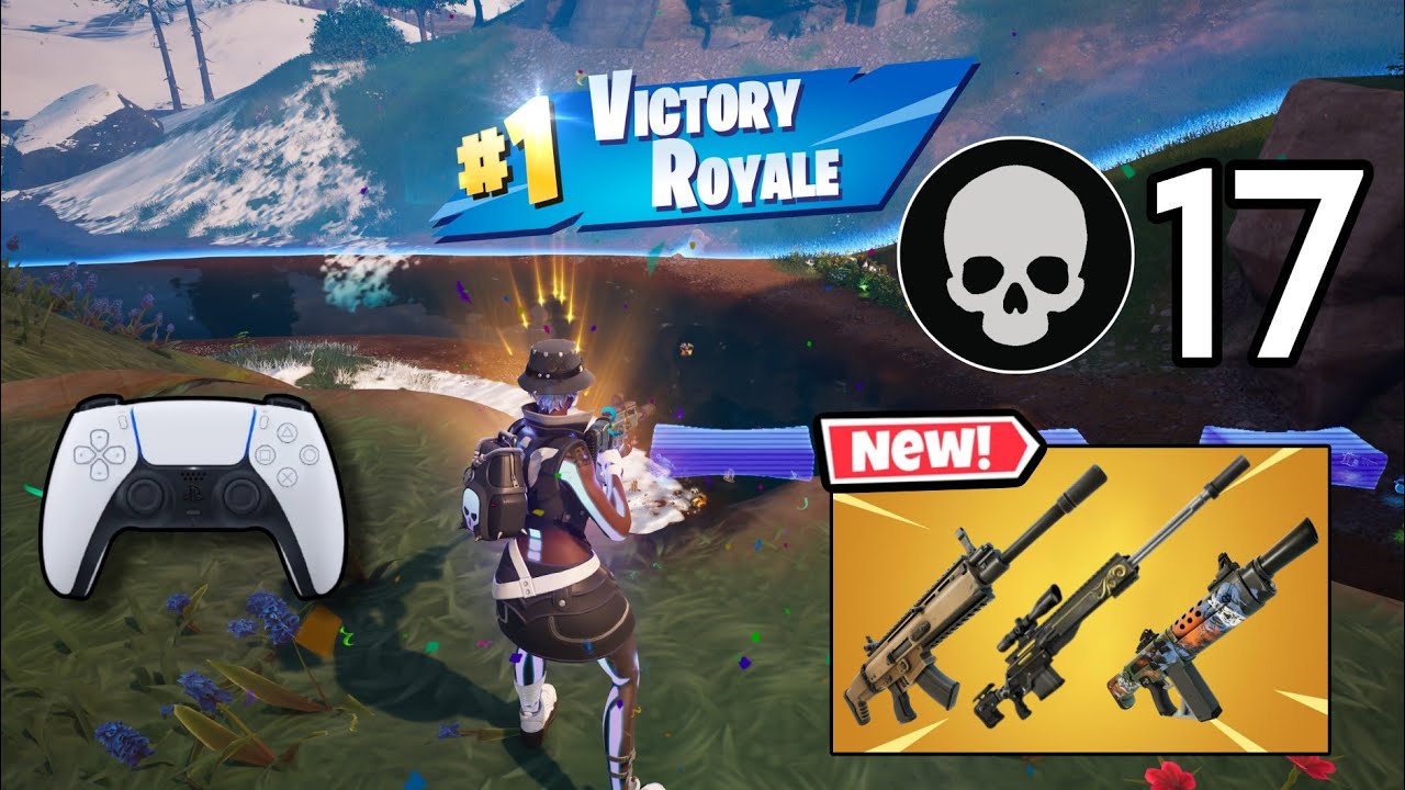 17 Eliminations Solo Zero Build Win Gameplay ( Chapter 5 Season 1 ...