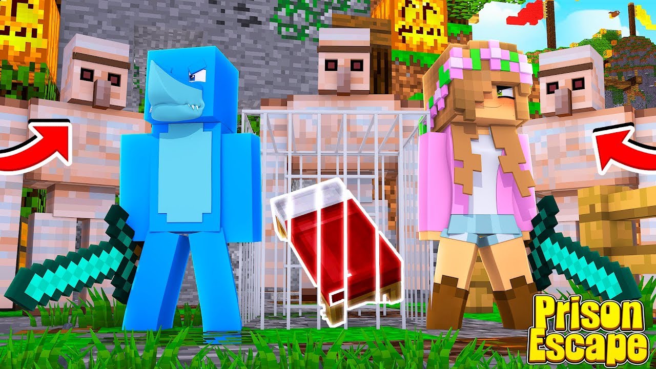 PRISON BREAK, COPS VS ROBBERS !! Minecraft BED WARS w/ Little Kelly and ...