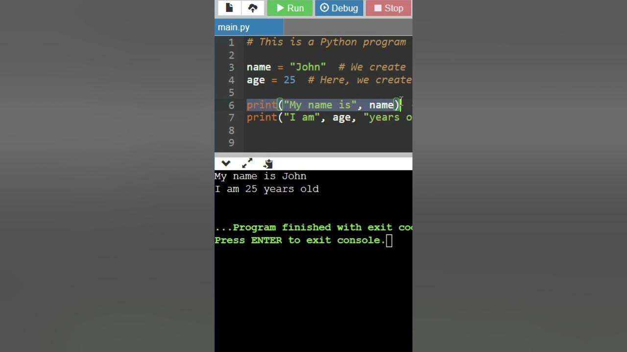 Python Variable @tswgk - YouTube