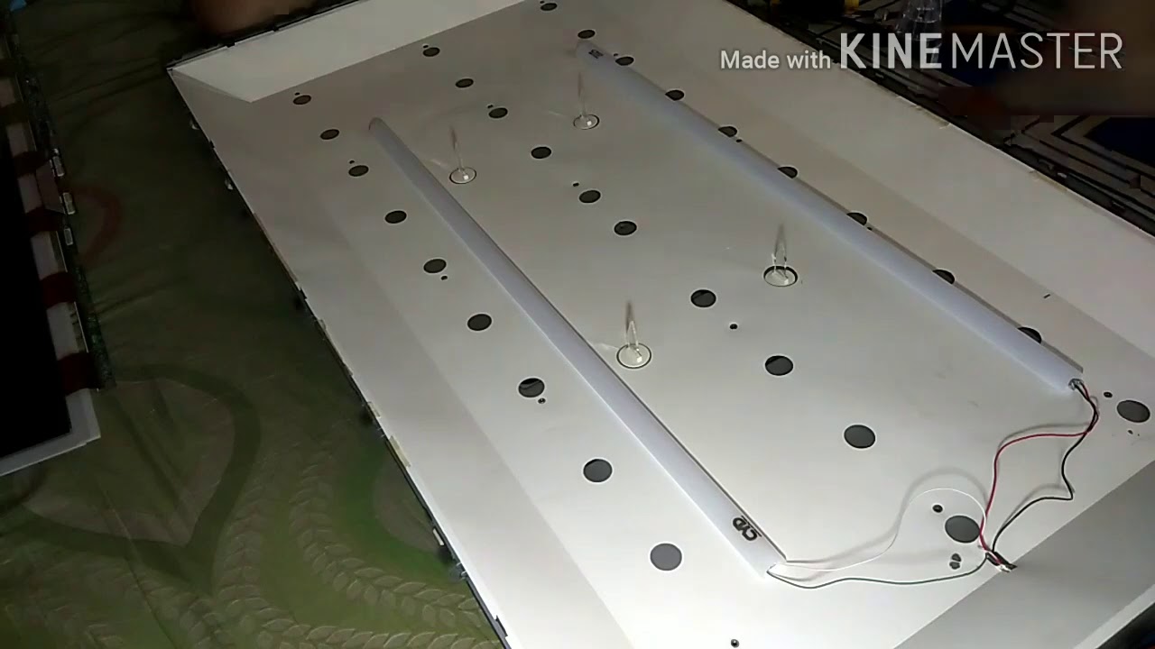 Diy backlight led tv using t5 9w😄😄😄 - YouTube